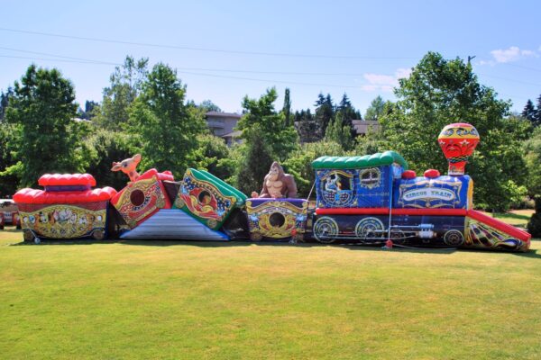 Circus Train Bounce House for Events and Parties | BYB Event Services